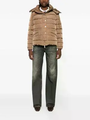 Max Mara Button Hooded Jacket