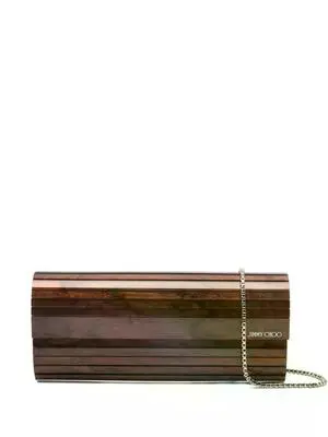 JIMMY CHOO Sweetie Rectangle-shape Clutch Bag - Brown