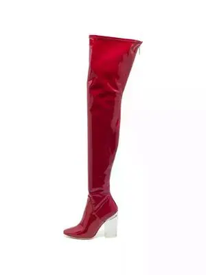 Women's Thigh High Red Boots
