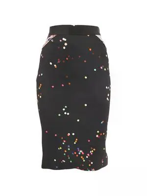 Givenchy Crepe Dots Midi Skirt