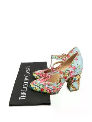 Dolce & Gabbana Brocade T-strap Pumps