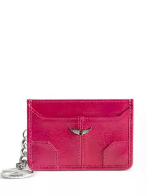 Zadig&Voltaire Sunny Pass Leather Cardholder - Pink