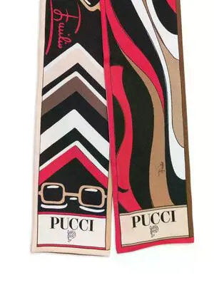 Emilio Pucci Istrice Marmo-print Silk Scarf - 1 Multicolor