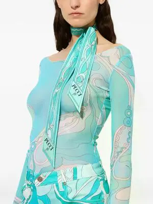 Emilio Pucci Patterned Silk Scarf