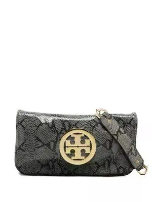 Tory Burch Python Suede Shoulder Bag