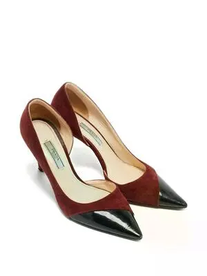 Prada D'orsay Suede Pumps
