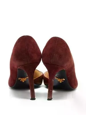 Prada D'orsay Suede Pumps