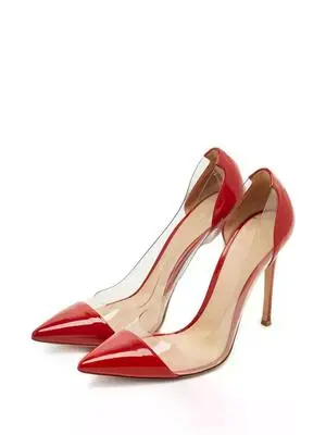 GIANVITO ROSSI Plexi Pointed-toe Pumps