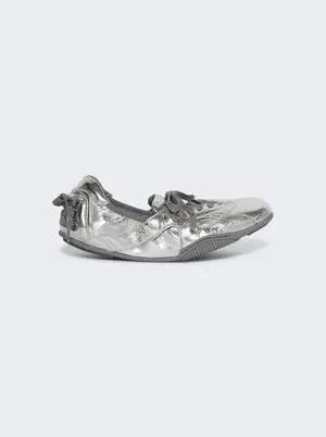 Acne Studios Nappa Leather Lace-up Shoes - Silver