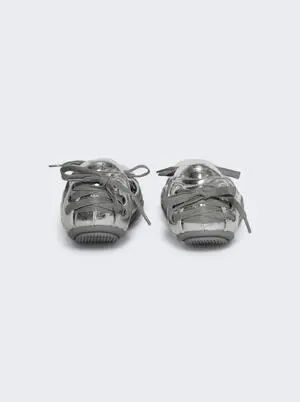 Acne Studios Nappa Leather Lace-up Shoes - Silver