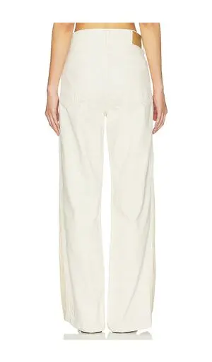 Rag & Bone Logan Spliced Wide Leg Jeans - Two Tone Stone