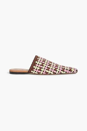 Marni Jacquard Slippers - Brown