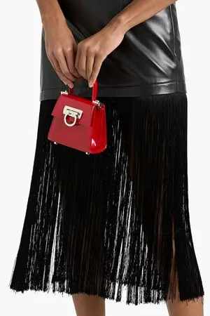 FERRAGAMO Xs Iconic Patent Leather Tote