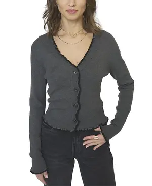 Central Park West Frill Cardigans For Women