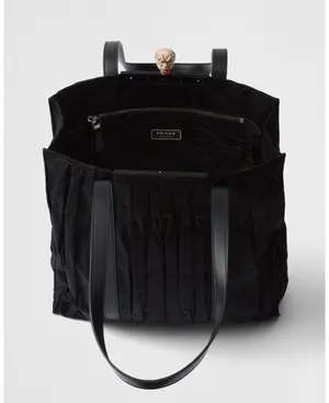 Prada Re-nylon Medium Tote Bag With Mythological Figure
