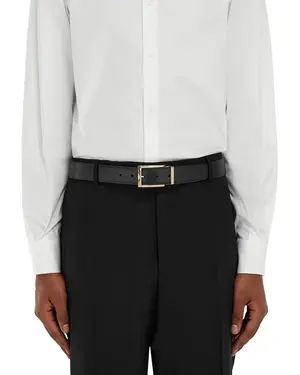 FERRAGAMO Reversible Leather Belt - Nero