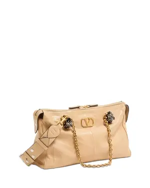 Valentino Garavani Vlogo Leather Crossbody Bag