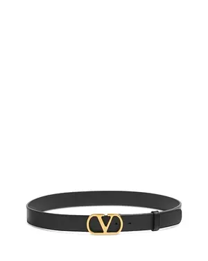 Valentino Garavani Leather Belt - Black