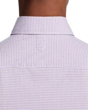 Canali Regular Fit Micro Check Sport Shirt