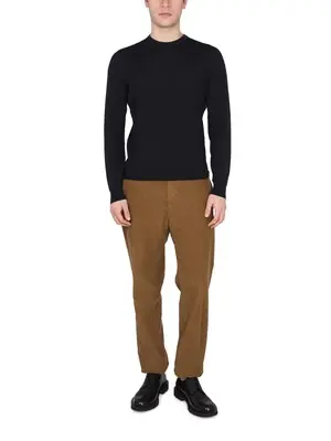 DRUMOHR Wool Jersey With Ribbed Collar - Multicolour