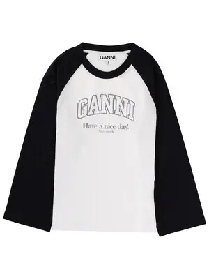 GANNI T-shirt With Logo - White