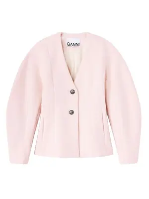 Ganni V Neck Outerwear For Women