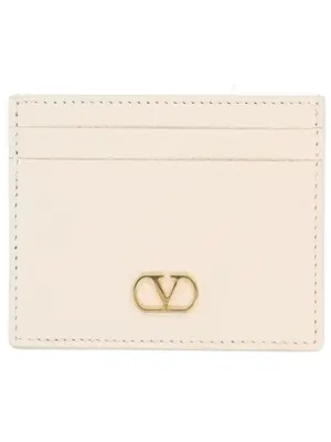 Valentino Garavani Vlogo Signature" Card Holder - Ivory