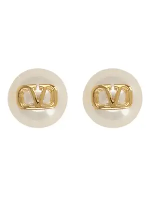 Valentino Garavani Vlogo Signature Earrings - Gold
