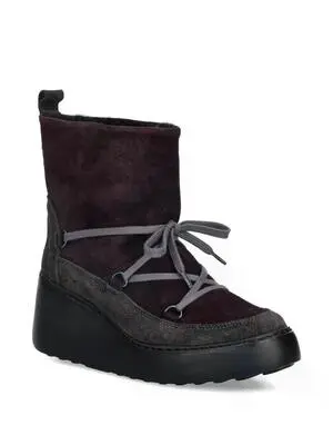 Fly London Lace-up Platform Boots - Brown