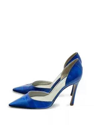 SERGIO ROSSI Vintage Leather Pumps - Blue