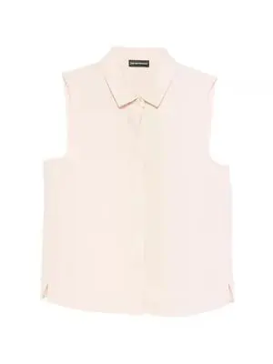 Emporio Armani Sleeveless Shirt - Neutrals