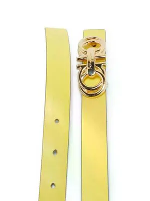 FERRAGAMO Double Gancini Reversible Belt