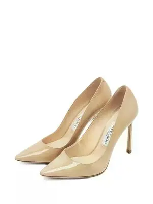 JIMMY CHOO Leather Pointed-toe Pumps