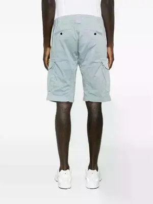 C.P. COMPANY Stretch Sateen Cargo Lens Shorts - Blue