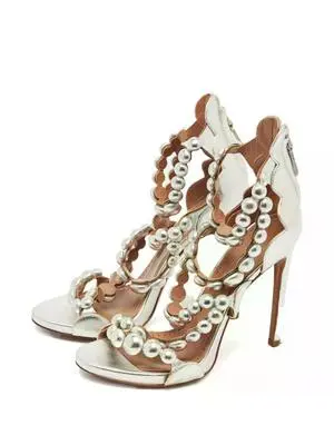 Alaïa Bombe Strappy Leather Sandals