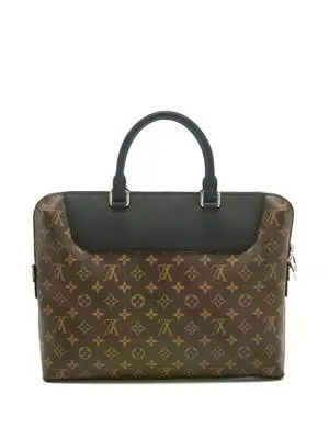 LOUIS VUITTON Monogram Macassar Leather Bag
