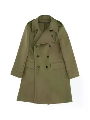 FORTELA Winston Double-breasted Coat - Green