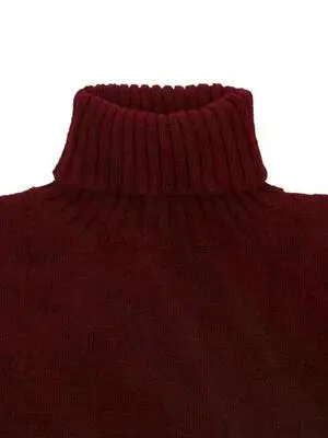 FORTELA London Ribbed-cuff Turtleneck Sweater - Red