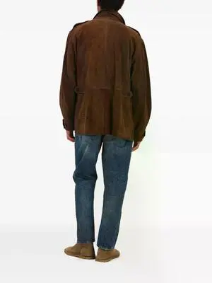 FORTELA Four-pocket Suede Jacket - Brown