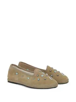 FORTELA Suede Slippers - Neutrals