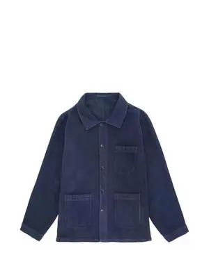 FORTELA Buttoned Patch-pocket Jacket - Blue