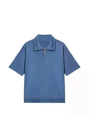 FORTELA York Zip Polo Shirt - Blue