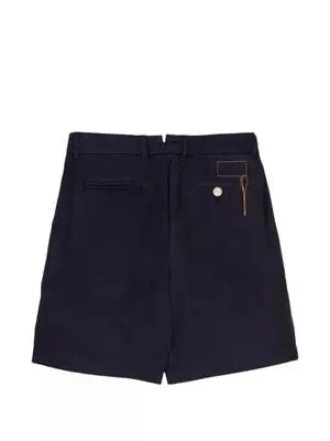 FORTELA Pleated Bermuda Shorts - Blue