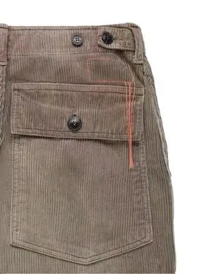FORTELA Corduroy Patch-pocket Trousers