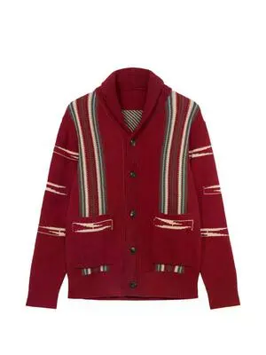 FORTELA Henryc Cotton Cardigan - Red