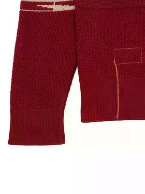 FORTELA Henryc Cotton Cardigan - Red