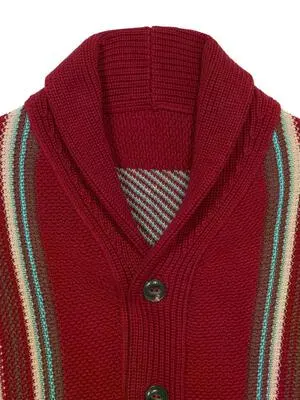 FORTELA Henryc Cotton Cardigan - Red
