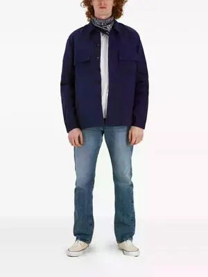 FORTELA Mark Patch-pocket Shirt - Blue