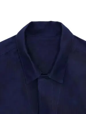 FORTELA Mark Patch-pocket Shirt - Blue