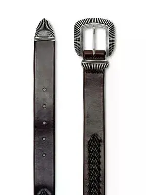FORTELA Clayton Carved-buckle Belt